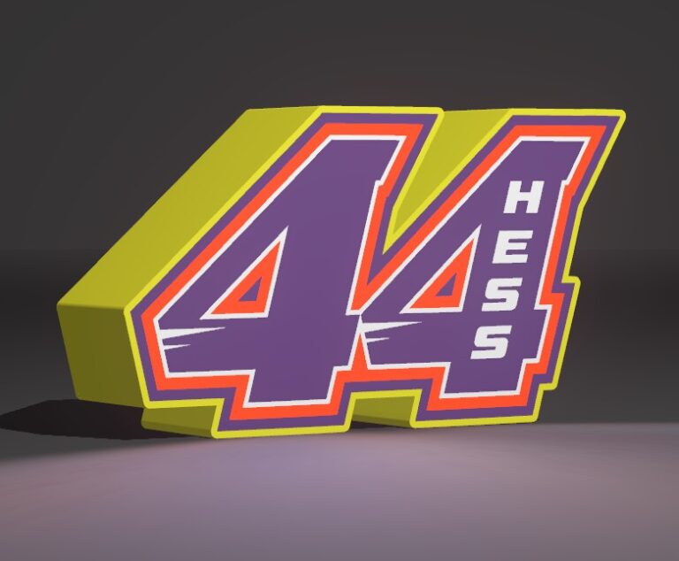 Dave Hess Racing Lightbox 2025 Yellow - Speedway Screen Prints